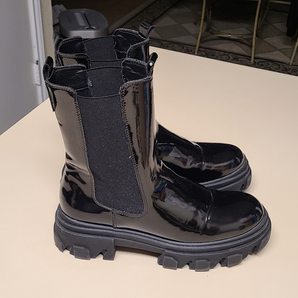 Dream Paris Chunky Platform Combat Chelsea Boots Size… - Gem